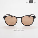 Niho コロンとしたフォルムで親しみを感じるボストン形状 ブラック・デミ（偏光レンズ）NH-103 COL.1 - 89sunglasses